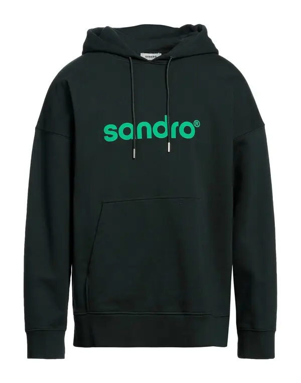Sandro Cotton-blend Fleece Sweatshirt - Green