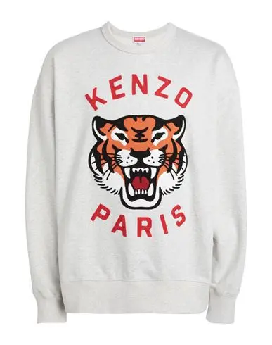 Kenzo Cotton French Terry Logo Sweatshirt - Grey