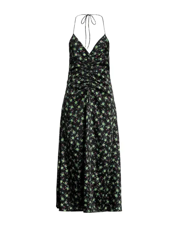 Sandro Floral-Print Gathered Maxi Dress In Black - 68% Off | Editorialist