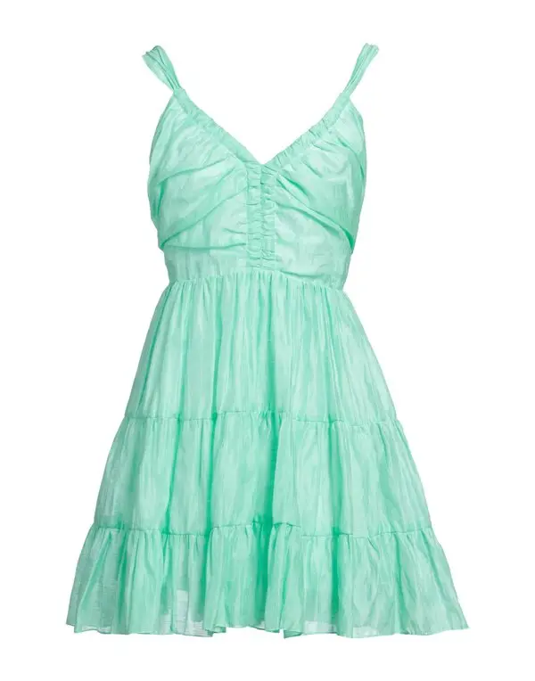 Sandro Mini Pleated Dress - Green
