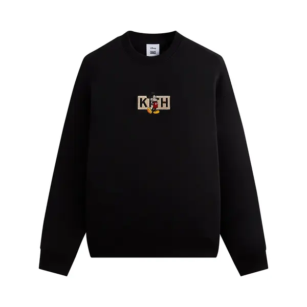 Kith For Disney Mickey Classic Logo Crewneck - Black