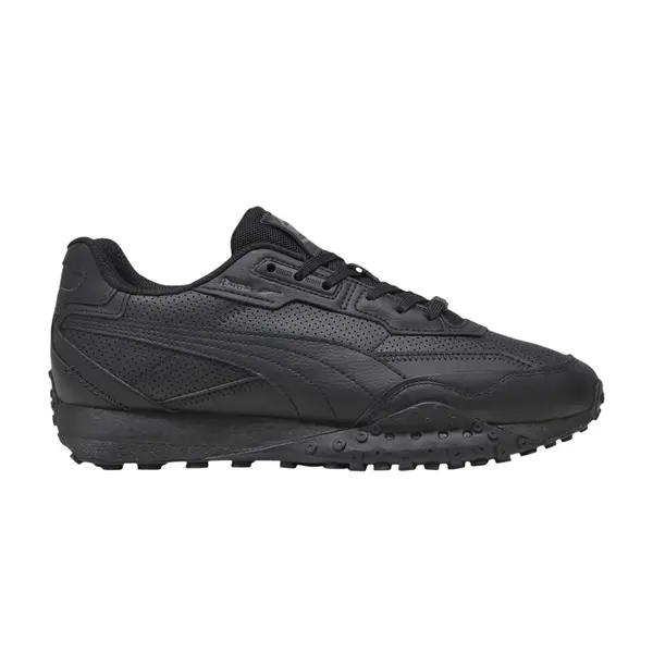 PUMA Blacktop Rider Leather Sneakers - Black