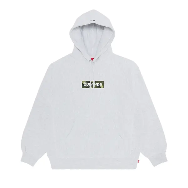 Supreme Box Logo Hooded Sweatshirt - Grey | Editorialist
