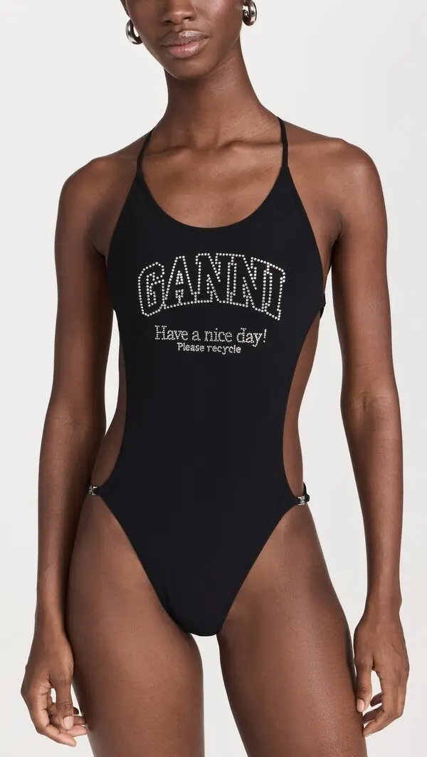 GANNI String Piece Swimsuit