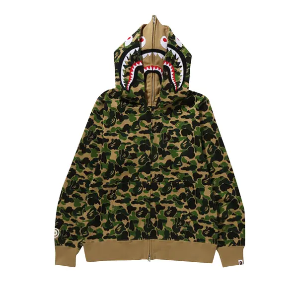 A BATHING APE Abc Camo Double Shark Full Zip Hoodie