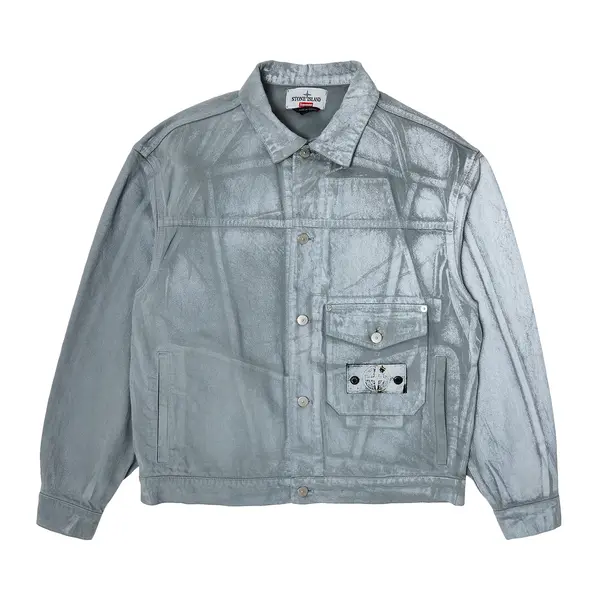 Supreme × Stone  Denim Jacket Supreme Stone Island Denim Trucker Jacket (FW23) - $648
