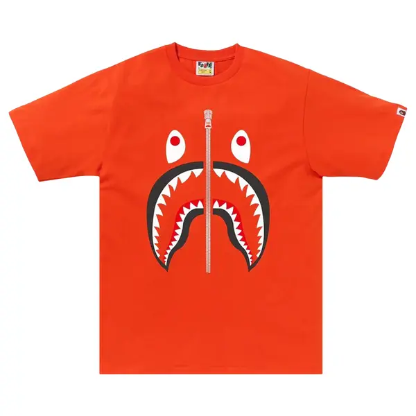 A BATHING APE Shark Tee - Orange