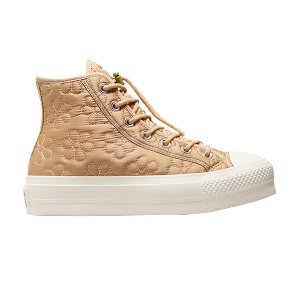 CONVERSE Chuck Taylor All Star Lift Platform High Quilted - Tan