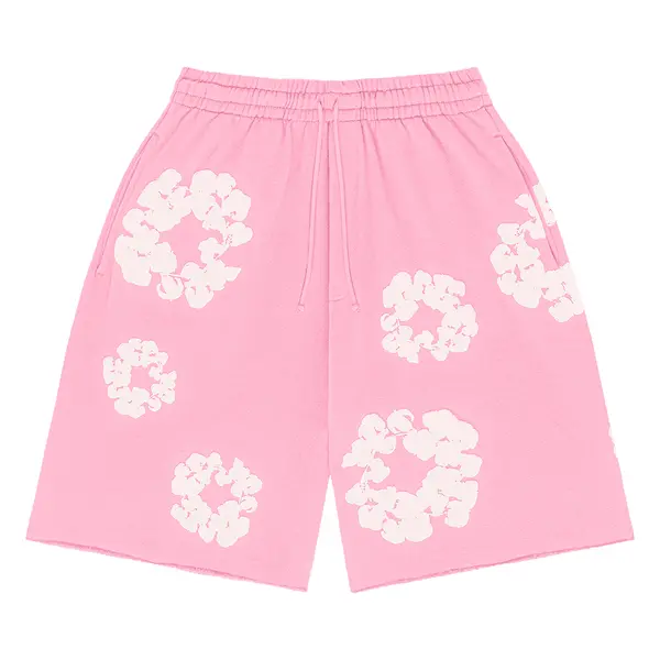 DENIM TEARS The Cotton Wreath Shorts - Pink