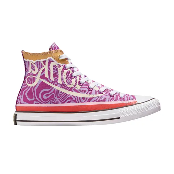 CONVERSE Willy Wonka X Chuck Taylor All Star High 'swirl' Sneakers - Purple
