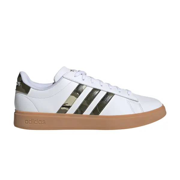 Adidas Grand Court 2.0 Camo Gum - White