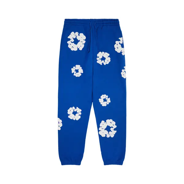 DENIM TEARS Cotton Wreath Sweatpants - Blue