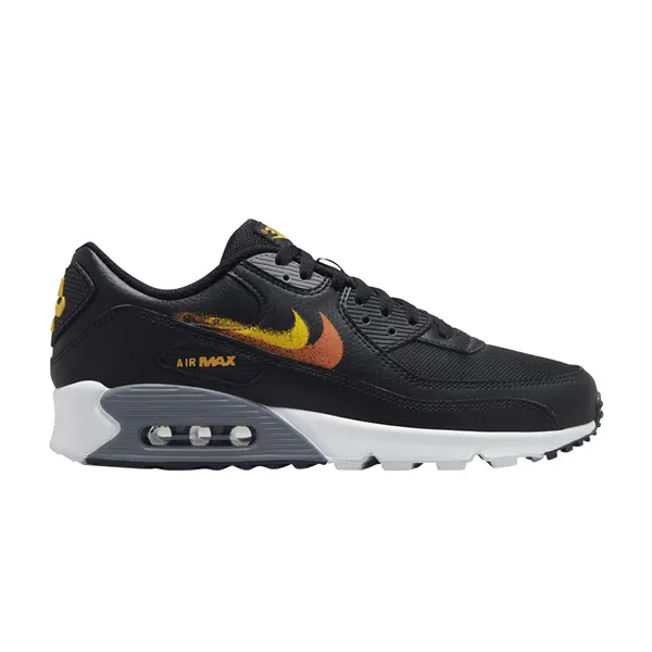 Nike Air Max 90 Spray Paint Swoosh - Black