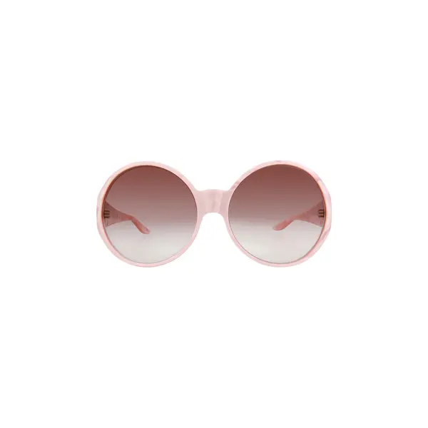 Gucci Round Frame Sunglasses - Red