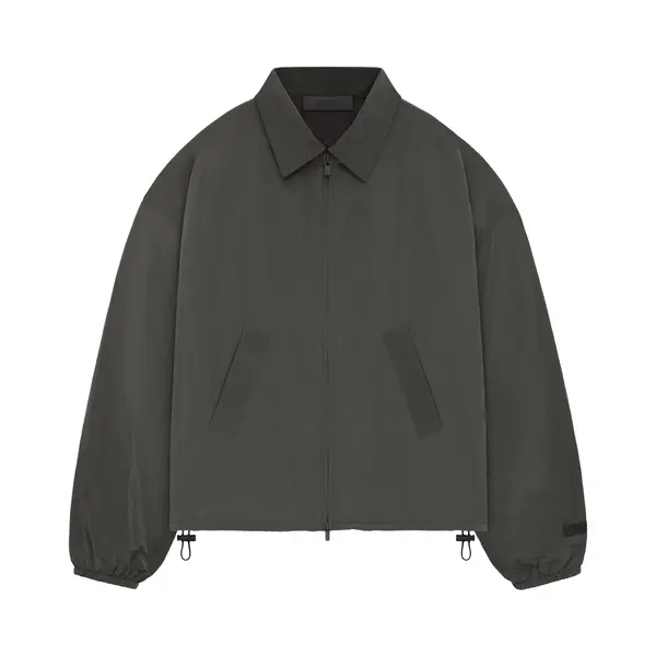 Fear Of God Crinkle Nylon Shell Bomber 'ink - Black