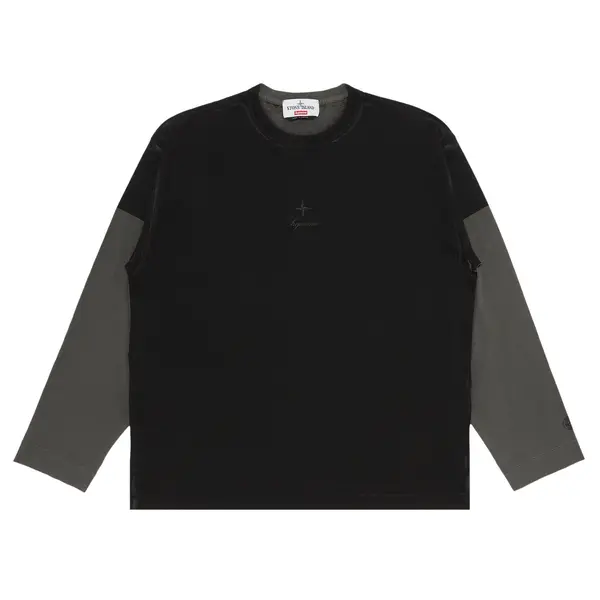 Supreme X Stone Island Long-sleeve Top - Black