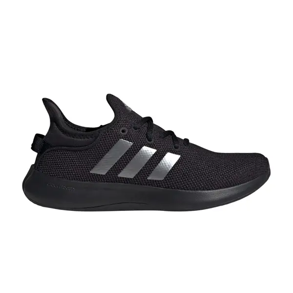 adidas Cloudfoam Pure Shoes - Women - Core Black / Iron Metallic / Core Black - 5.5