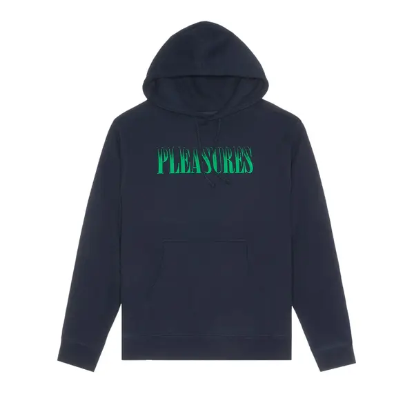 PLEASURES Hooded Pullover Sweatshirt - Blue