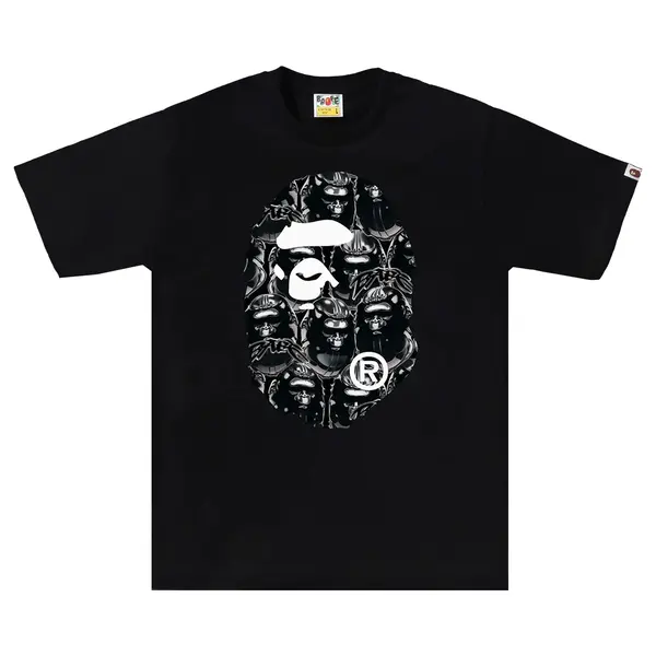 A BATHING APE Ape Head Graffiti Big Ape Head Tee
