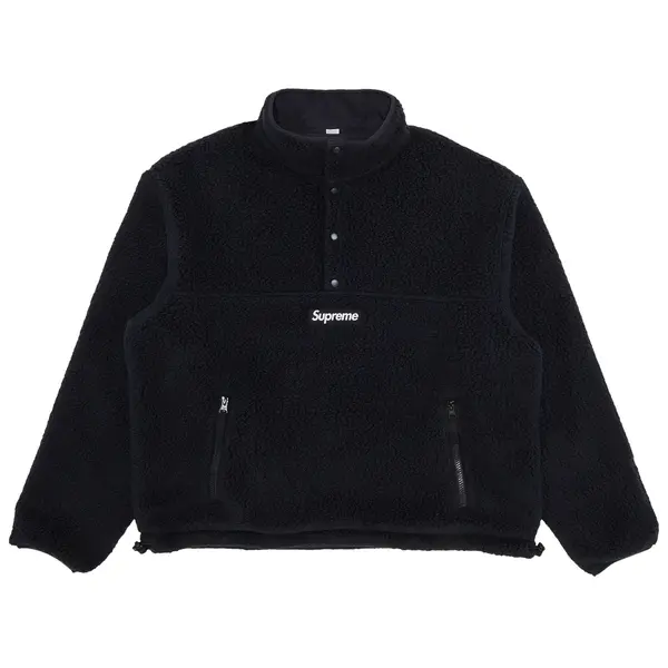 Supreme Polartec Shearling Reversible Pullover - Black