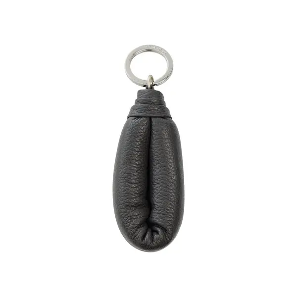 LEMAIRE Wadded Key Holder 'dark Chocolate - Black