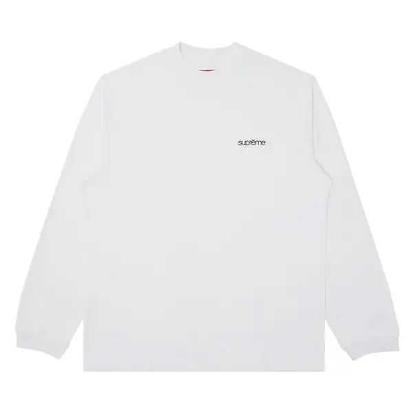 Supreme Mock Neck Long-sleeve Top - White