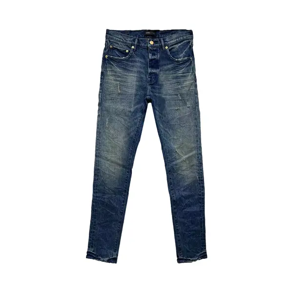 PURPLE BRAND Low Rise Slim Jeans - Blue