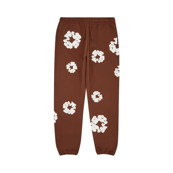 DENIM TEARS Cotton Wreath Sweatpants - Brown