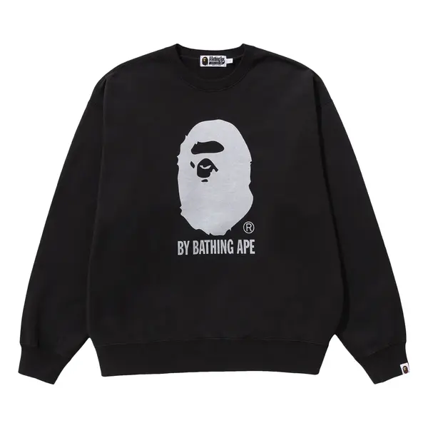 A BATHING APE By Bathing Ape Overdye Crewneck - Black