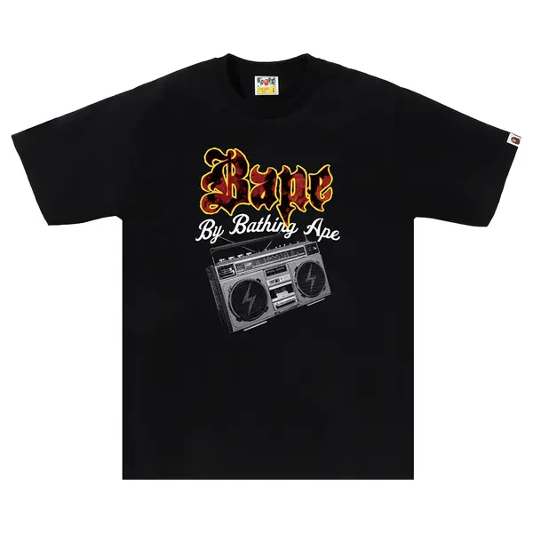 A BATHING APE Boombox Tee - Black