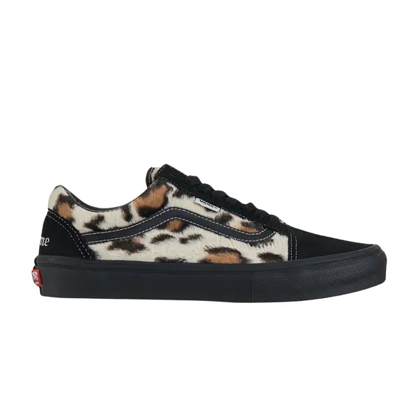 VANS Supreme X Skate Old Skool Leopard Sneakers - Black
