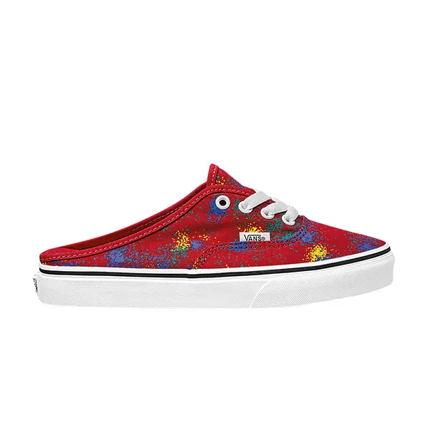 VANS Authentic Mule Overspray Racing - Red