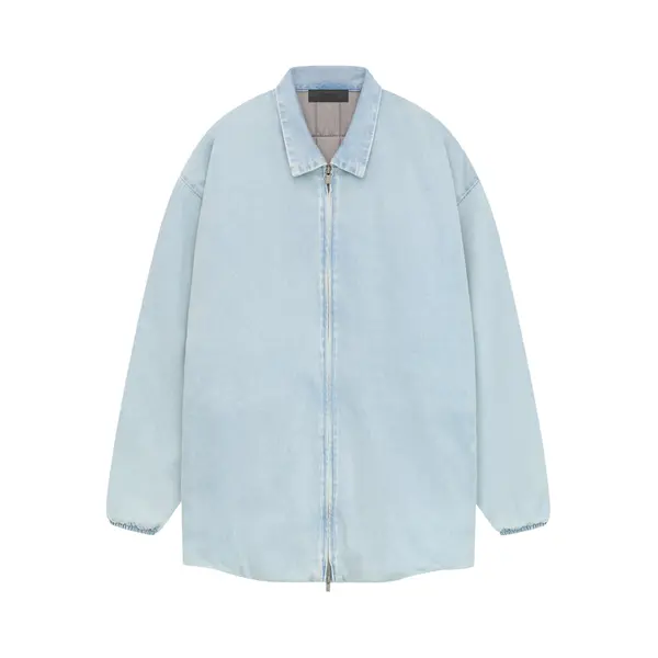 Fear Of God Filled Shirt Jacket 'light Washed Denim - Blue