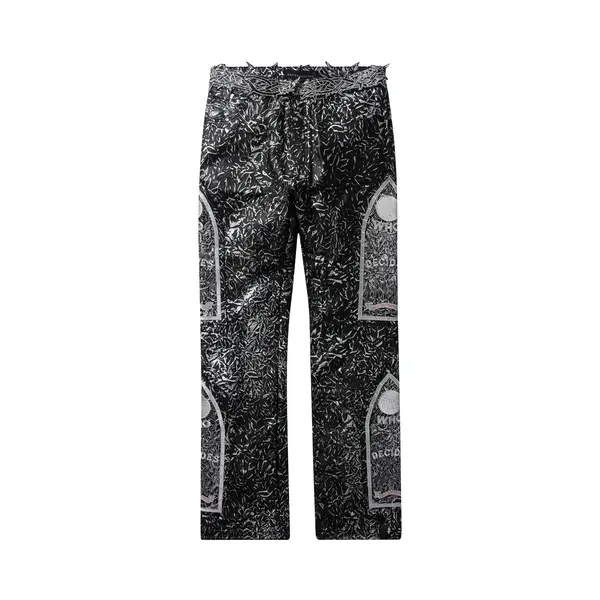 WHO DECIDES WAR Foil Leather Pant - Grey