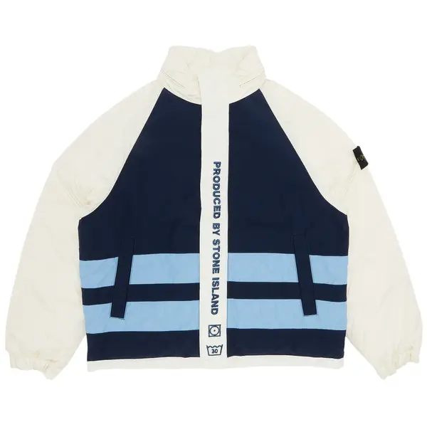 Supreme X Stone Island Reversible Down Puffer Jacket - White