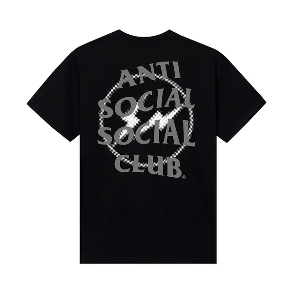ANTI SOCIAL SOCIAL CLUB X Fragment Design Half Tone Logo Tee /grey - Black