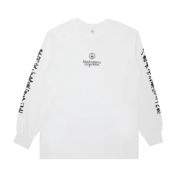 Supreme X Blackmeans Long-sleeve Tee - White