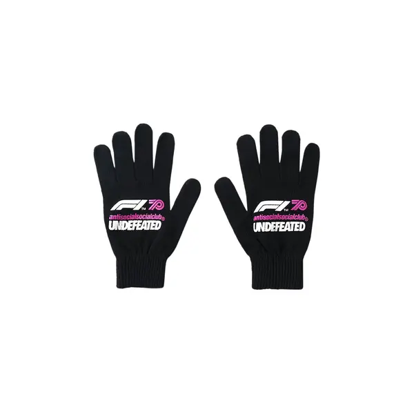 ANTI SOCIAL SOCIAL CLUB X Undefeated F1 Gloves - Black