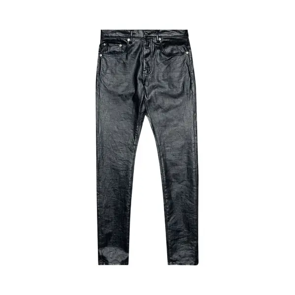 PURPLE BRAND Patent Film Straight Leg Jeans - Blue