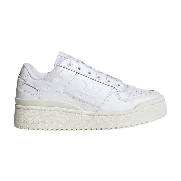 Adidas Forum Bold Allover Debossed Trefoils - White