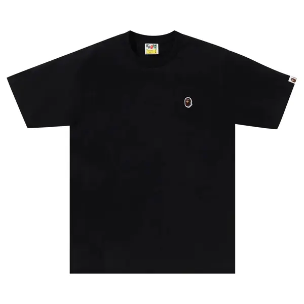 A BATHING APE Ape Head One Point Tee - Black