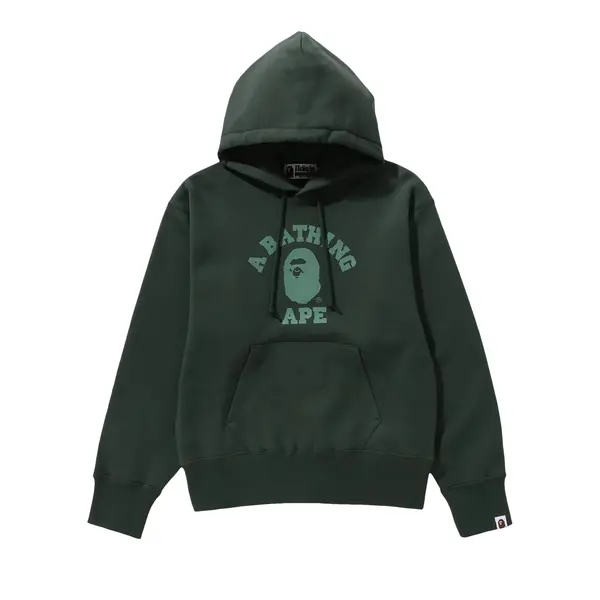 A BATHING APE College Pullover Hoodie - Green