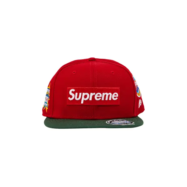 Supreme Championships Box Logo New Era Cap Red Editorialist
