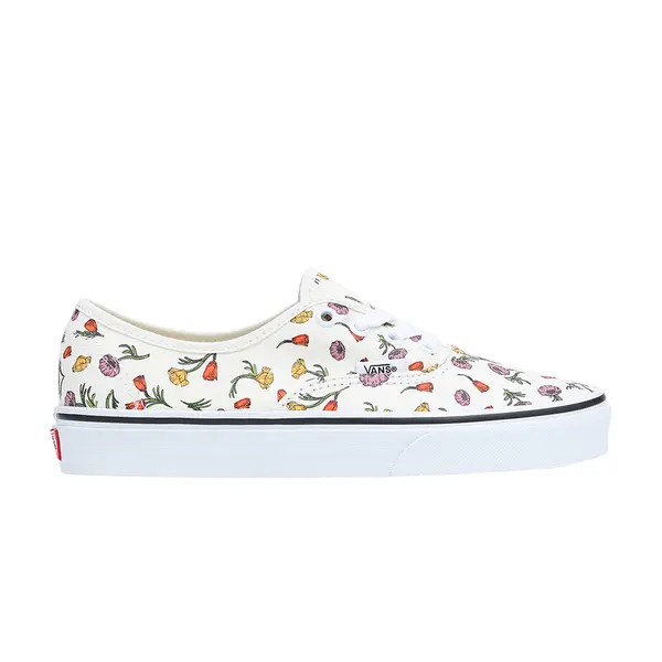VANS Authentic Poppy Floral Sneakers - Cream
