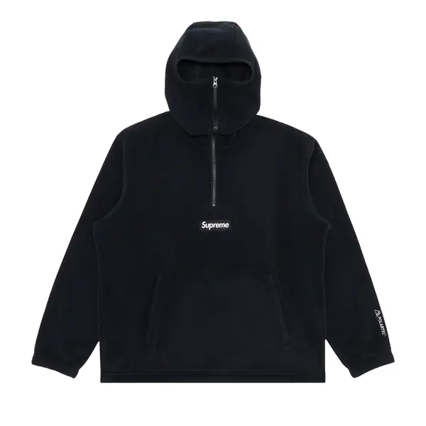 Supreme Polartec Facemask Half Zip Hooded Sweatshirt - Black