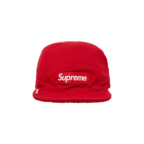Supreme Polartec Shearling Reversible Camp Cap - Red