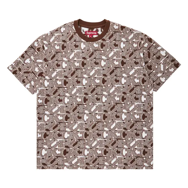 Supreme Intarsia Knit Short-sleeve Top