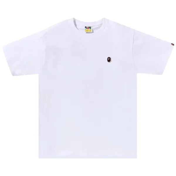 A BATHING APE Ape Head One Point Tee - White