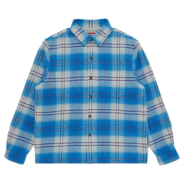 Supreme Lined Flannel Snap Shirt - Blue