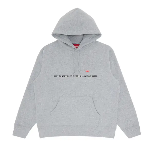 Supreme Shop Small Box Logo Hooded Sweatshirt - Grey